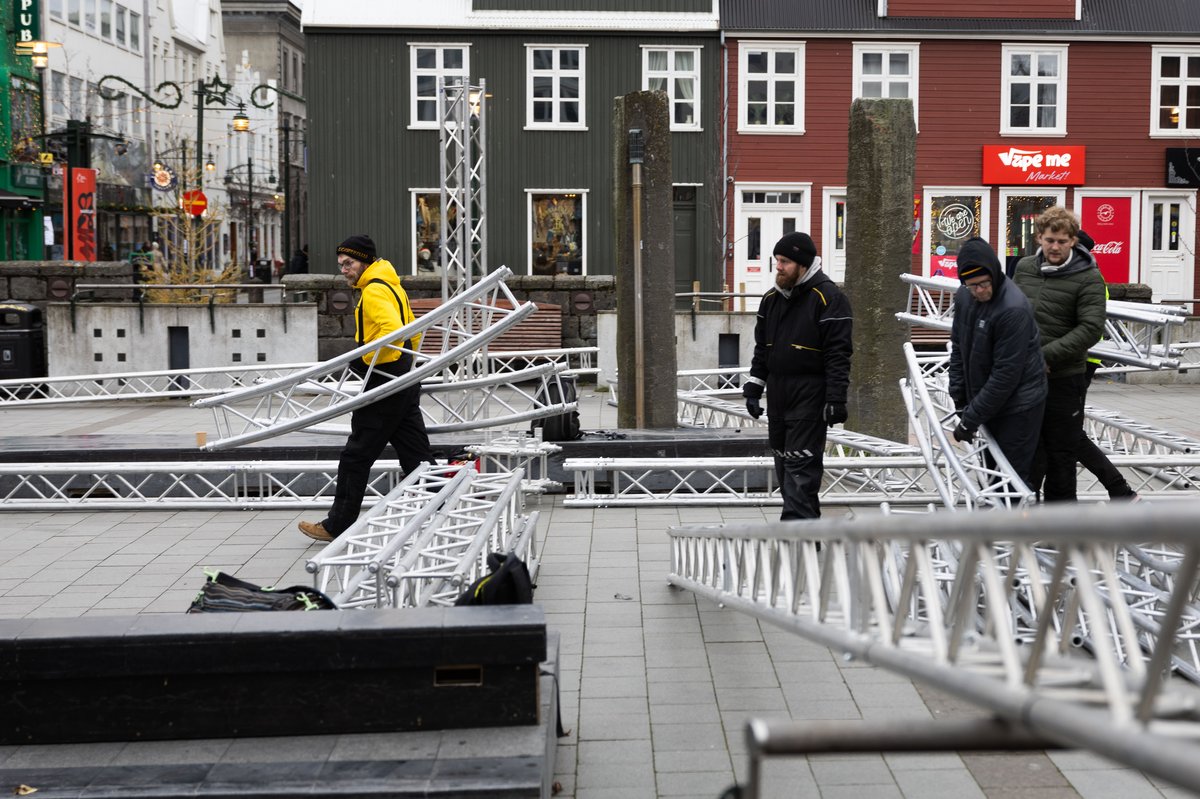 Novasvellið rís á Ingólfstorgi